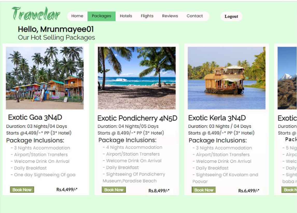 GitHub - mrunmayee9601/Travelar_Web_Application: The Travel Agency System, known as TRAVELAR, is ...
