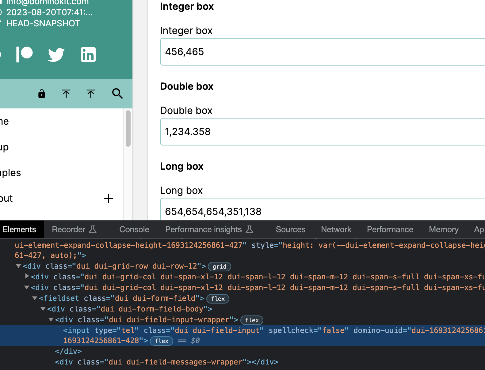 v2: Sub-classes of NumberTextBox#getType -> "tel" not "number" *BUG* · Issue #825 · DominoKit ...