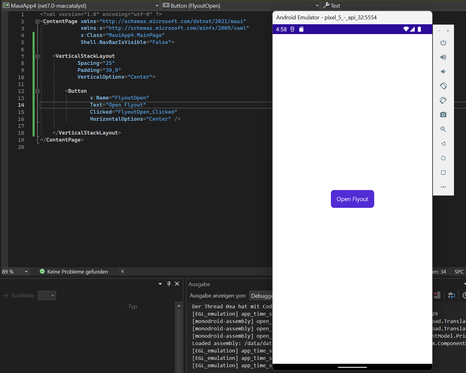 Shell: Cannot open shell flyout when initial page has Navbar hidden (NavBarIsVisible="False ...