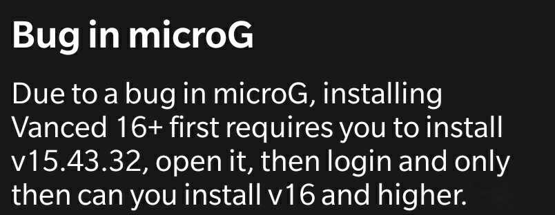 Login not working after last update · Issue #87 · TeamVanced/VancedMicroG · GitHub