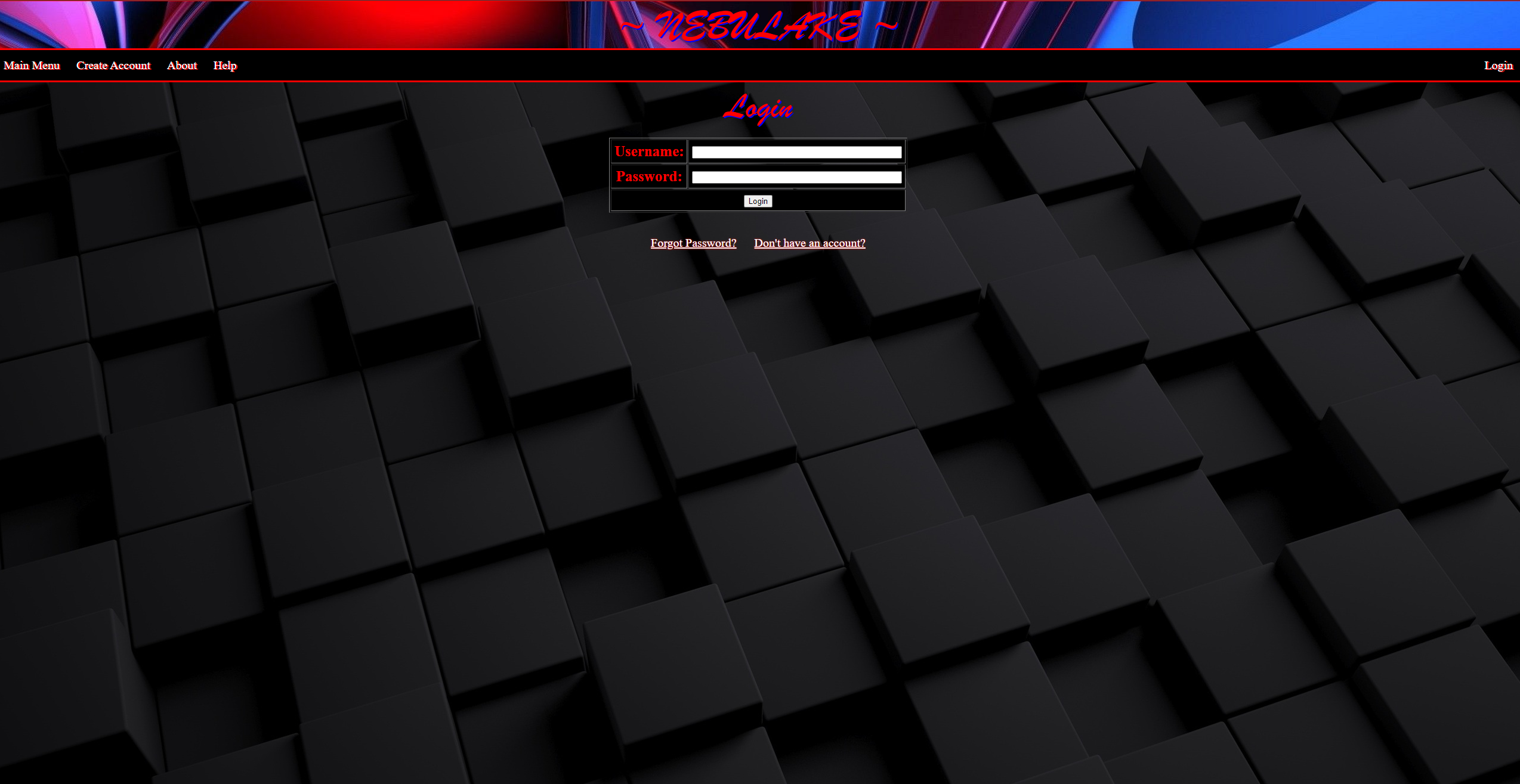 Github Marcus Hurlbut Nebulake Forum Website In Java Jsp And Sql