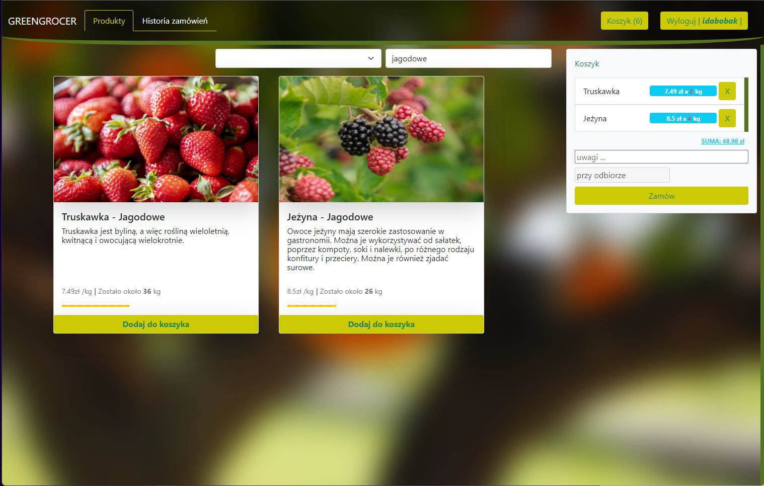 GitHub - MichalMiskiewicz/greengrocer-frontend