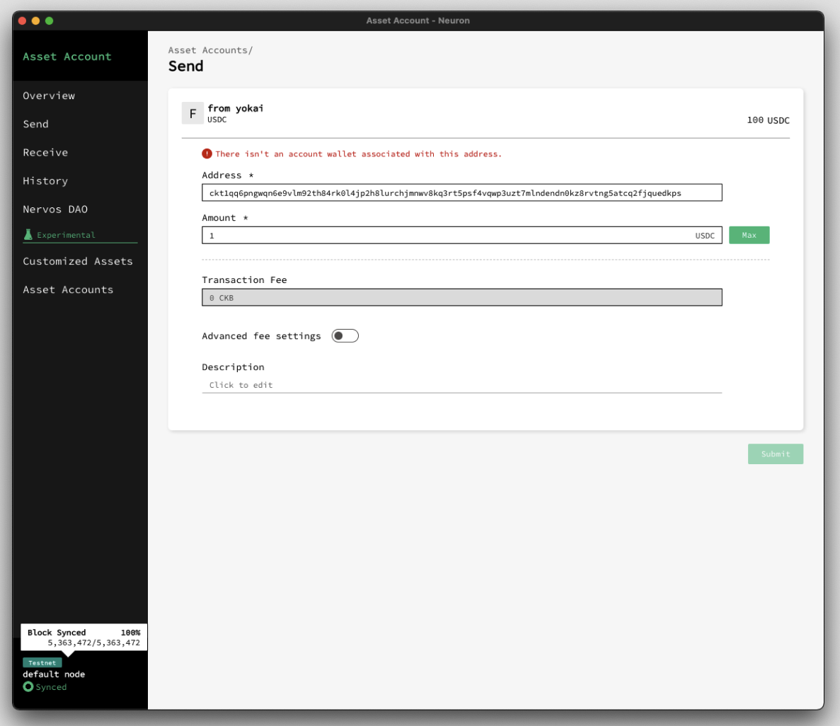 Support sending sudt with creating a cell for reciever · Issue #20 · Magickbase/neuron-public ...