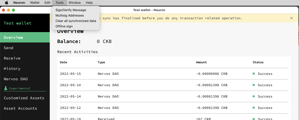 Synchronization not started · Issue #2388 · nervosnetwork/neuron · GitHub