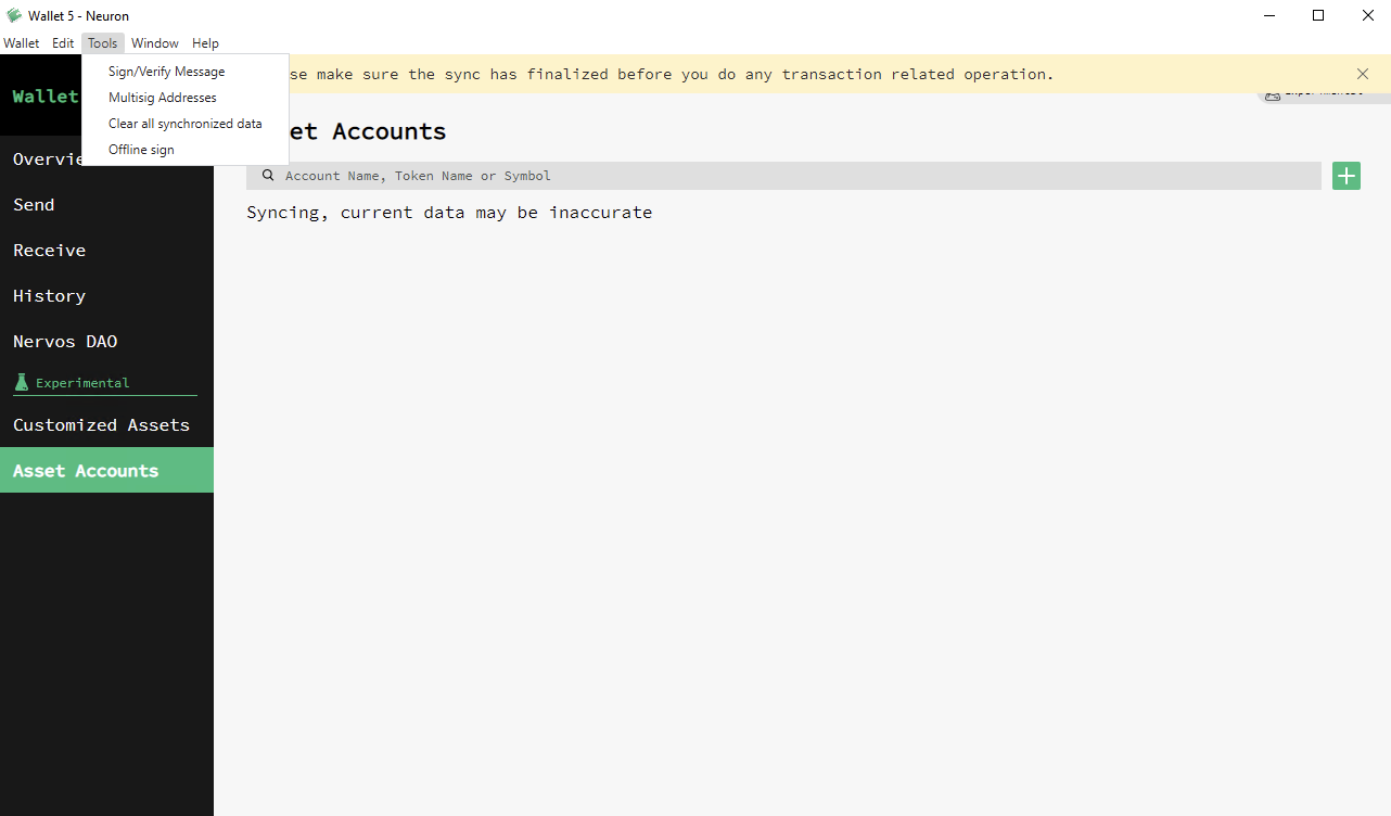 Synchronization not started · Issue #2388 · nervosnetwork/neuron · GitHub