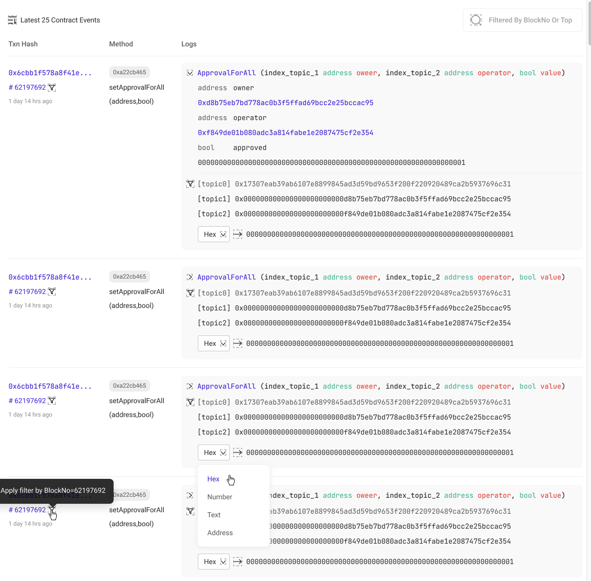 Event/Logs api · Issue #494 · Magickbase/godwoken_explorer · GitHub