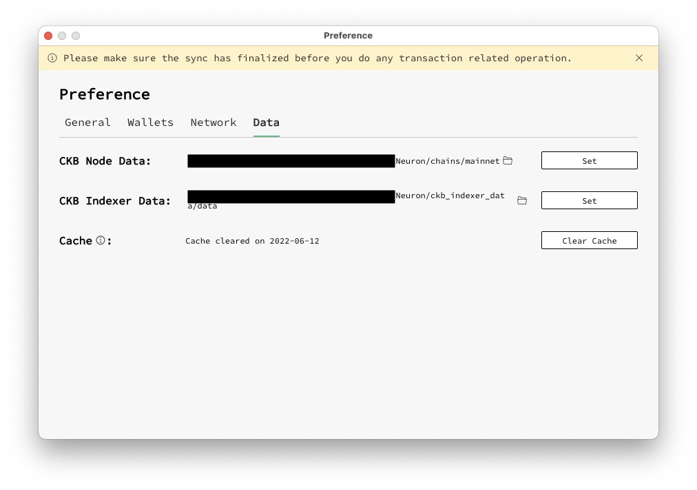 Suggestion: Wallet Storage Location · Issue #2249 · nervosnetwork/neuron · GitHub
