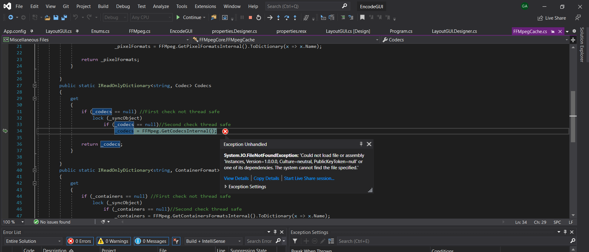 FFMpegCache Not Working · Issue #197 · rosenbjerg/FFMpegCore · GitHub