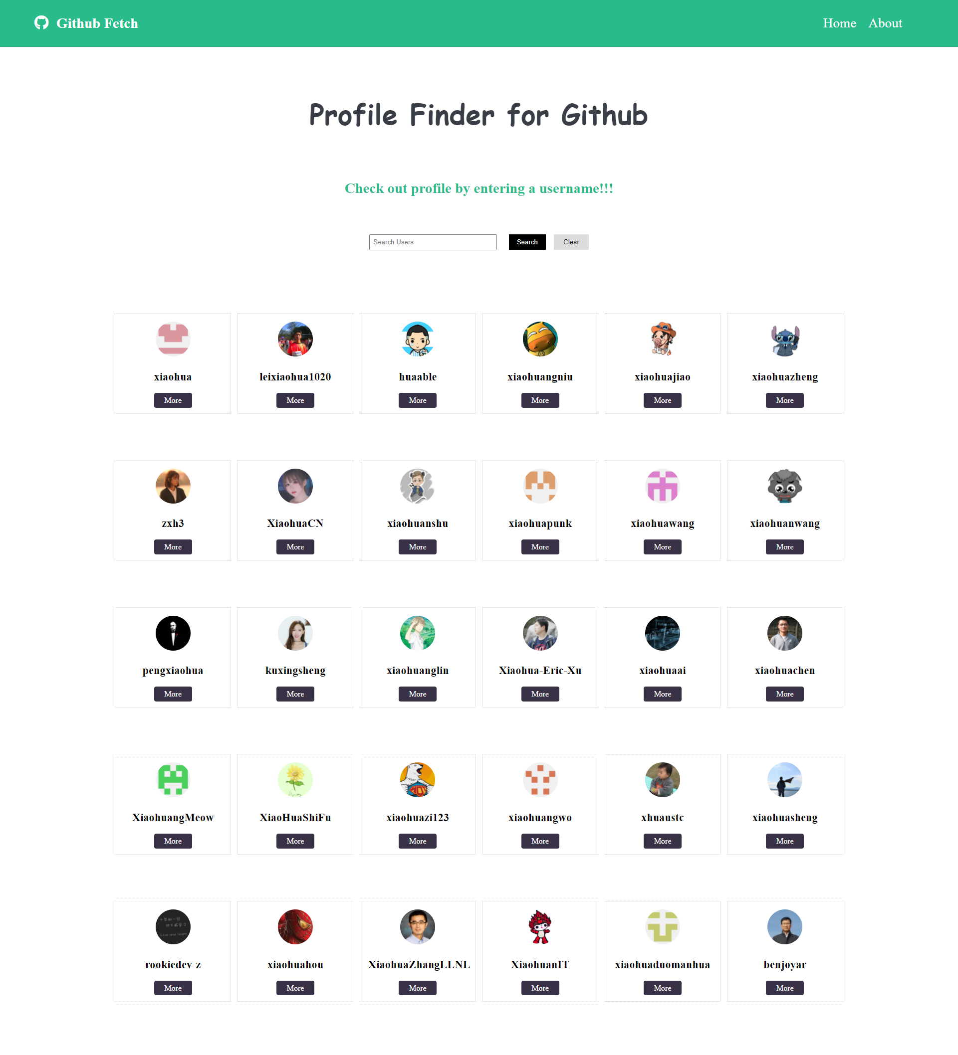 GitHub - xiaohua2003/Github-Finder