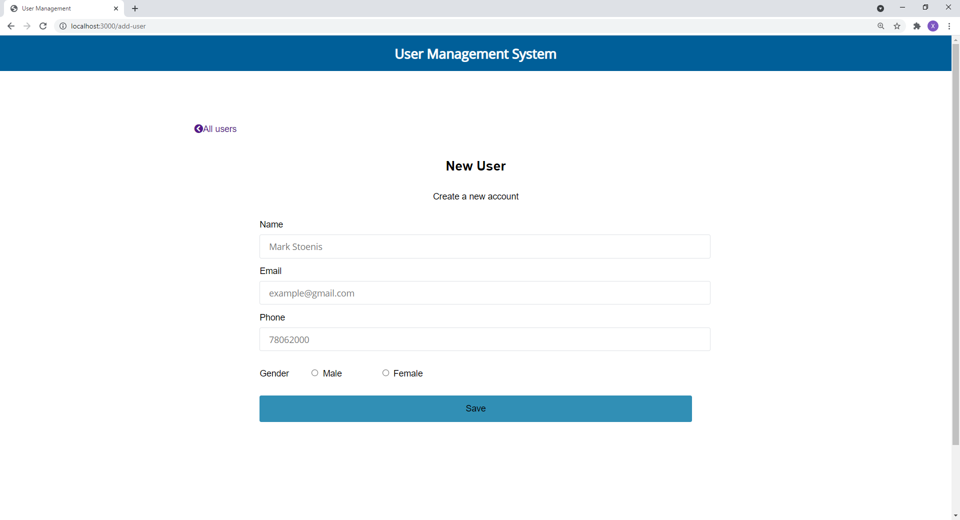 GitHub - xiaohua2003/User-Management-Systems