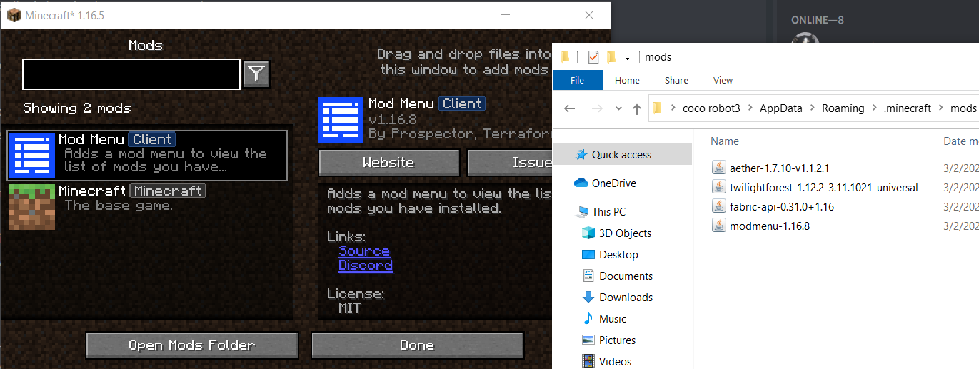 Can't drag and drop files into mod menu · Issue #226 · TerraformersMC/ModMenu · GitHub
