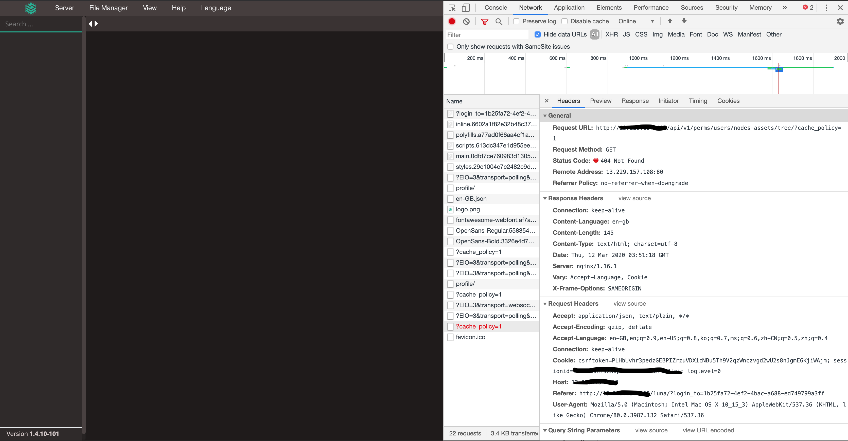 ?cache_policy=1 - 404 Not Found · Issue #3768 · jumpserver/jumpserver · GitHub