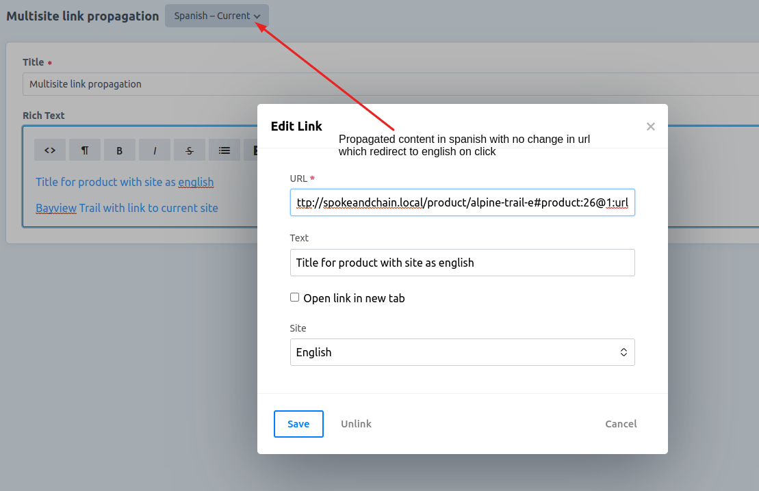 Entry/product page link propagation issue in multi site setup · Issue #421 · craftcms/redactor ...
