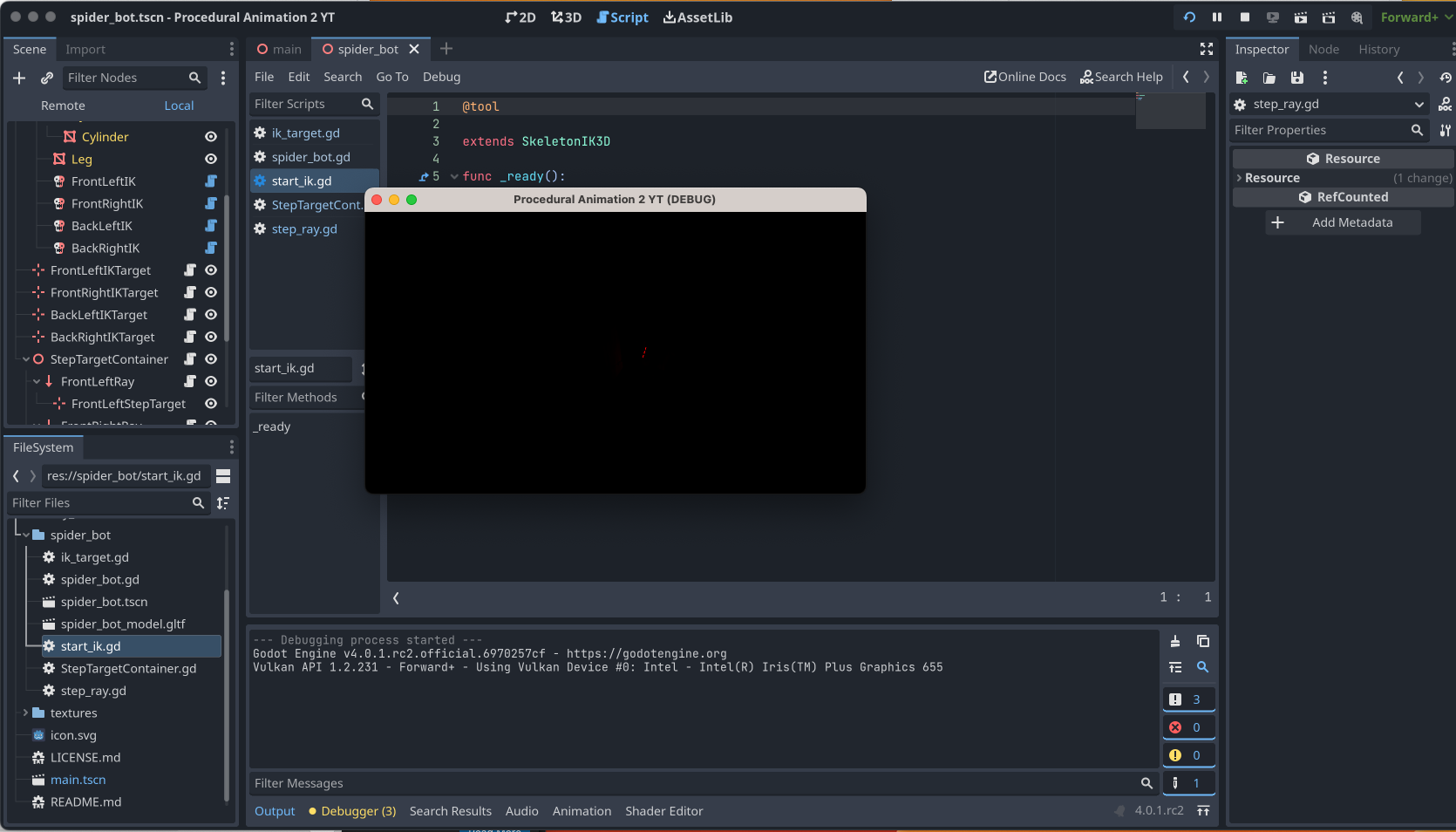 CSG Meshes are malformed in 4.01RC2 · Issue #2 · CBerry22/Godot-4.0-Procedural-Animation · GitHub