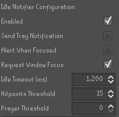 Idle notifier - Alerts when HP bar disappears even if still engaged in ...
