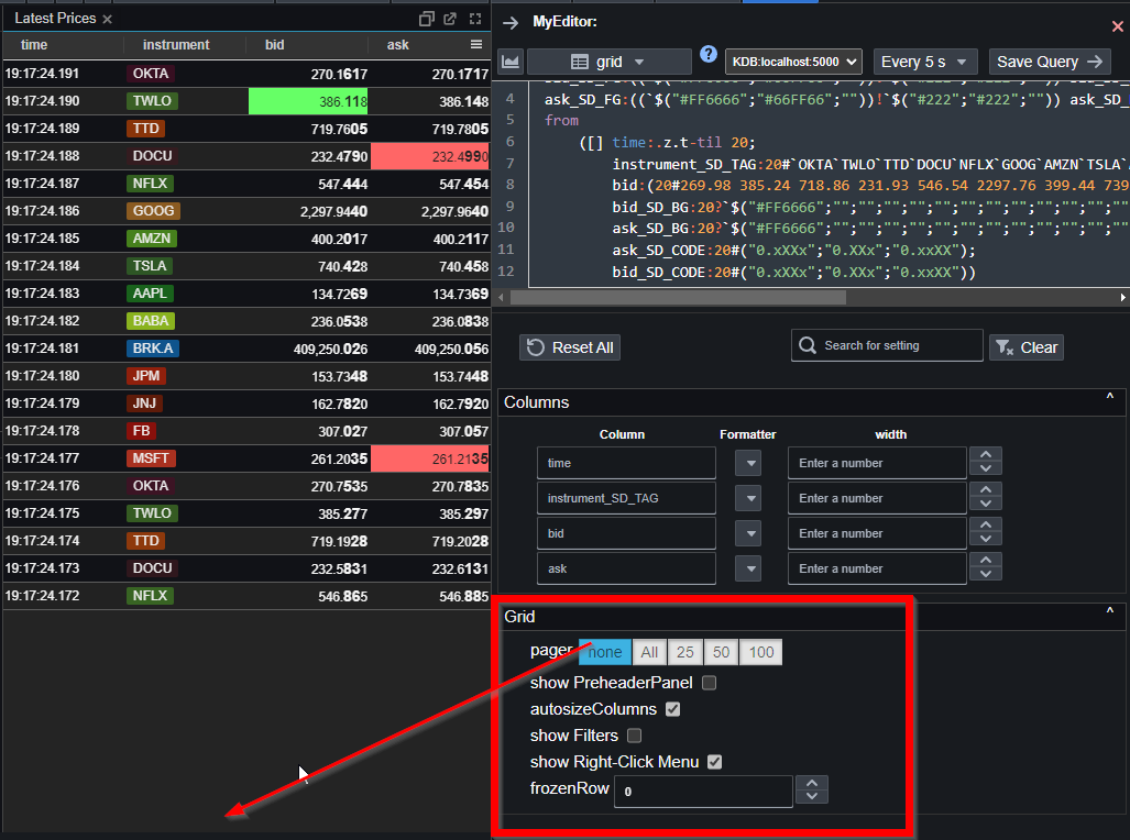 remove scroll below tables "showing page 1 of 1". · Issue #23 · timestored/pulseui · GitHub