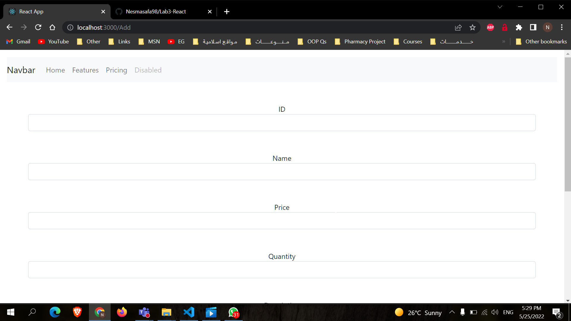 GitHub - Nesmasafa98/Lab3-React