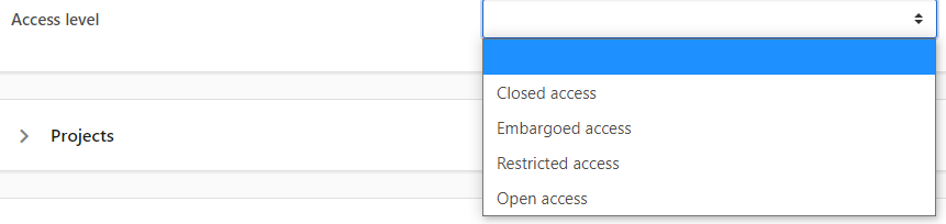 reverse order of access levels for datasets · Issue #223 · ugent-library/biblio-backoffice · GitHub