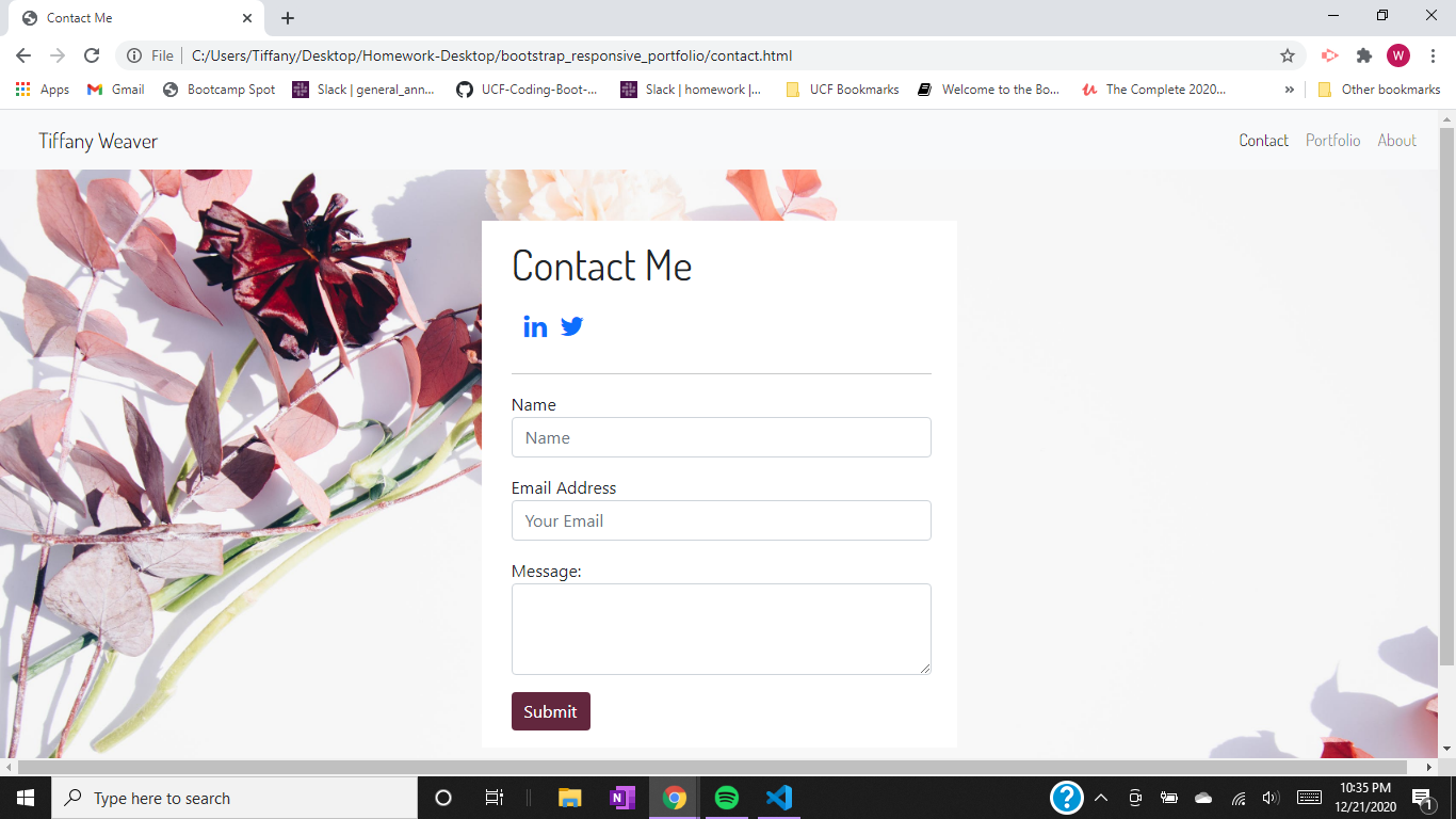 GitHub - Tianwes/Bootstrap_Responsive_Portfolio: A responsive portfolio ...
