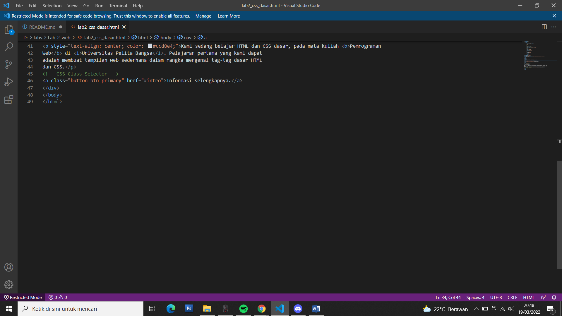 GitHub - wandasetya/Lab-2-web