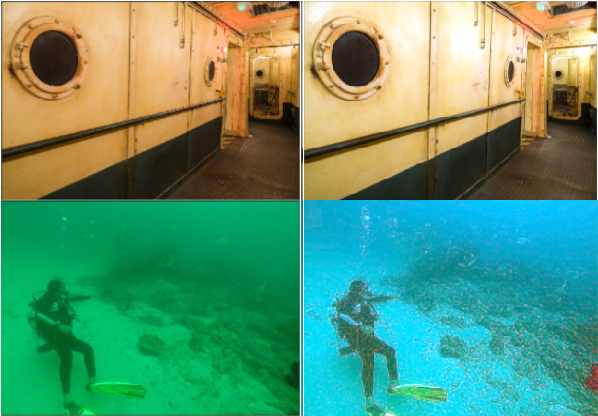 GitHub - DoriandPetit/UnderwaterImageProcessing: Color Correction ...