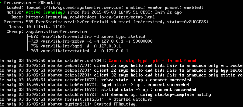 Most simple BGP configuration example ever doesn't work · Issue #4246 · FRRouting/frr · GitHub