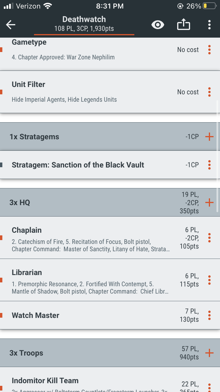Sanction of the Black Vault not working · Issue #11638 · BSData/wh40k-9e · GitHub