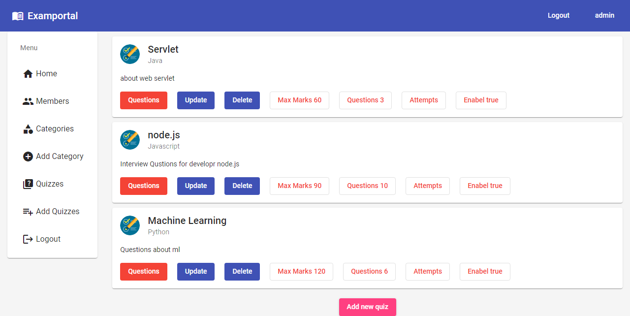 GitHub - sinamoghtaderfar/online-exam-front: About Front-end project online-exam-system written ...