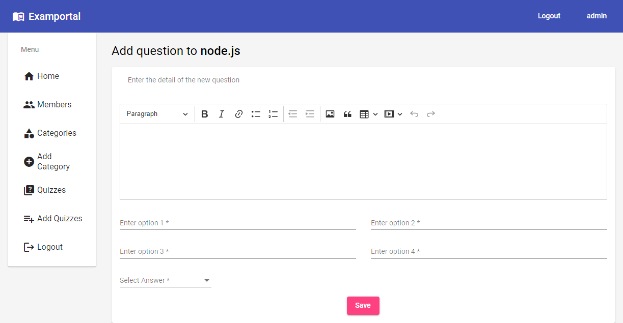 GitHub - sinamoghtaderfar/online-exam-front: About Front-end project online-exam-system written ...