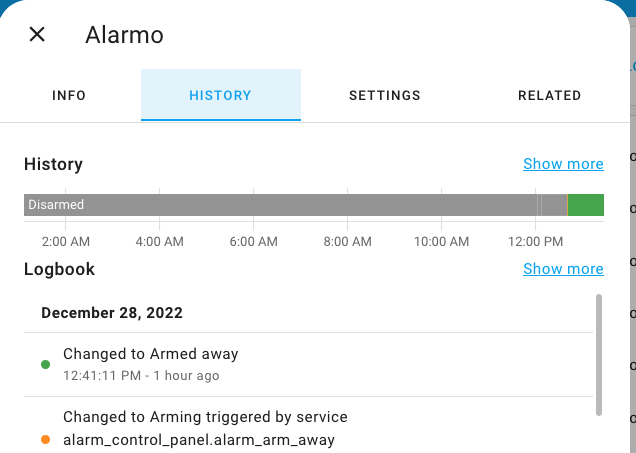 Alarmo not reacting on open door · Issue #629 · nielsfaber/alarmo · GitHub