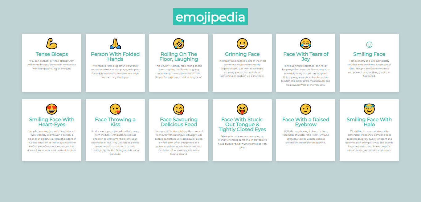 GitHub - Harsh3363/emojipedia: Created an emojipedia web application which have different emoji ...