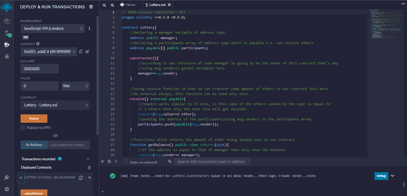GitHub - Harsh3363/Lottery: A simple smart contract for decentralized ...
