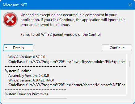Error Box · Issue #17789 · microsoft/PowerToys · GitHub
