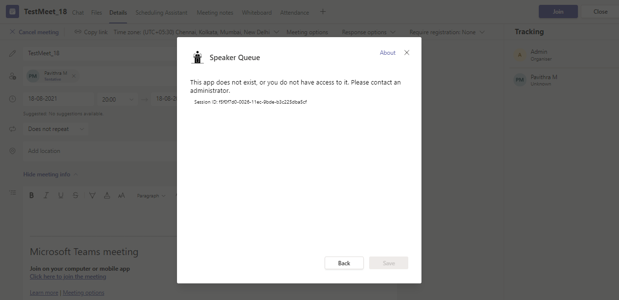 App Doesnt Exist Or You Do Not Have Access · Issue 6 · Officedevmicrosoft Teams Apps Speaker 