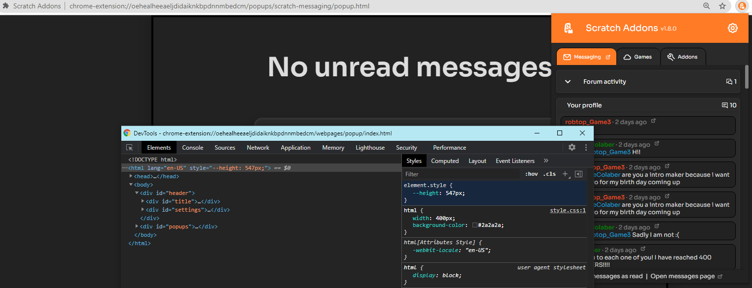 Zooming into addon popup messes up iframe in browser popup · Issue ...