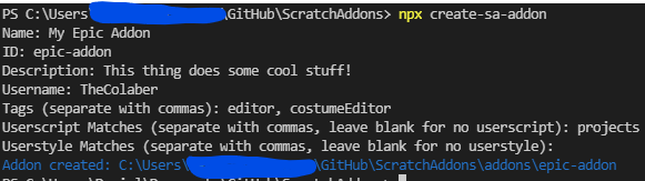 npx create-sa-addon · ScratchAddons ScratchAddons · Discussion #2954 · GitHub