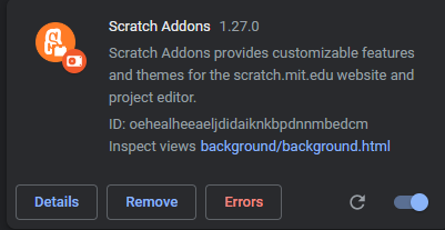 Better error messages · Issue #4947 · ScratchAddons/ScratchAddons · GitHub