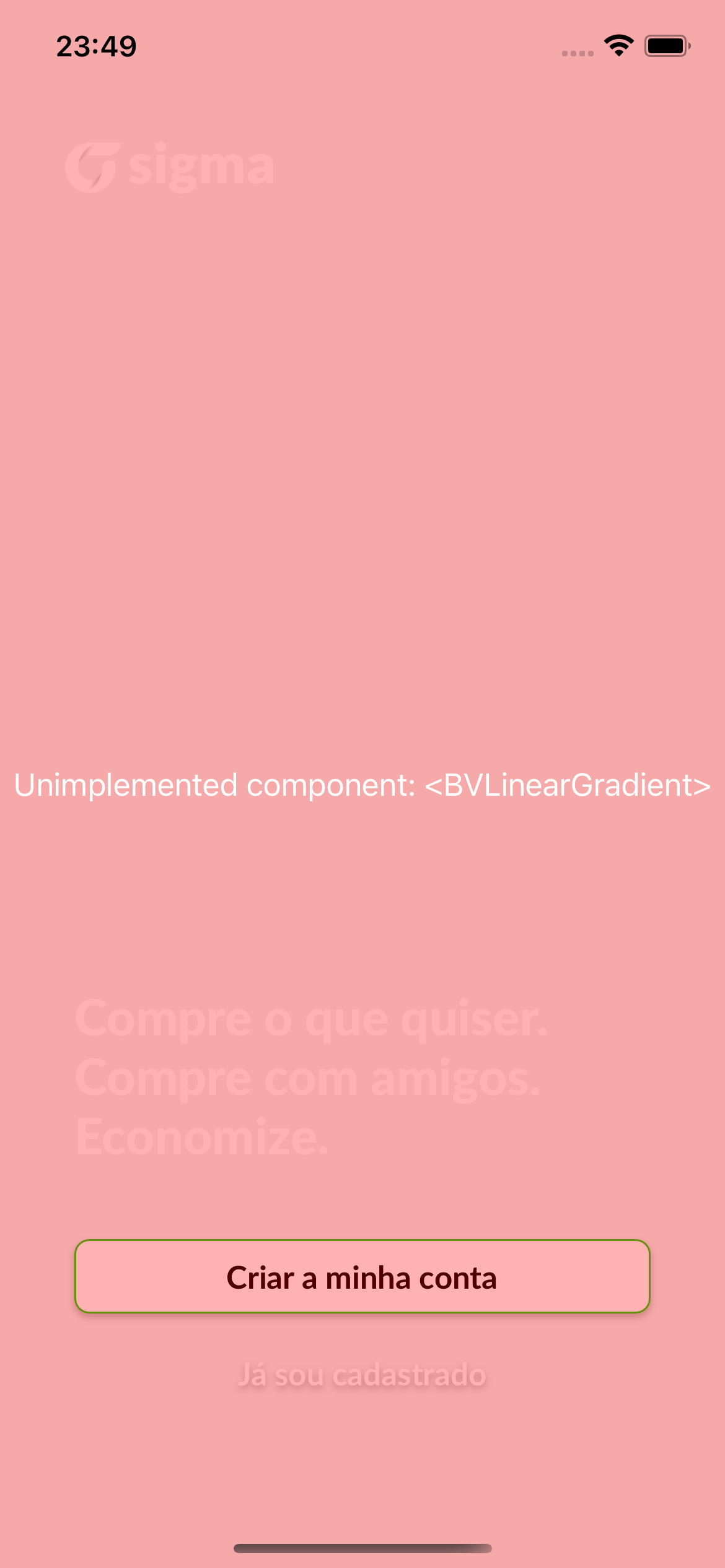 Unimplemented Component · Issue 573 · React Native Linear Gradient React Native Linear Gradient