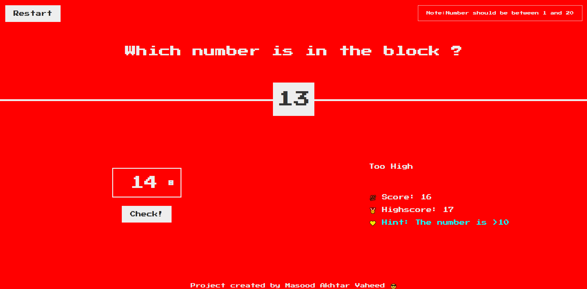 GitHub - vaheedsk36/guess-my-number: This game is developed using HTML5,CSS3,ES6. In this game ...