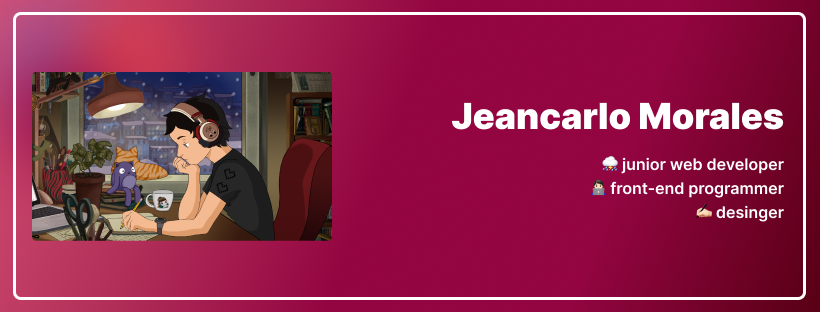 GitHub - jeancdevx/jcodev2: My Github Readme