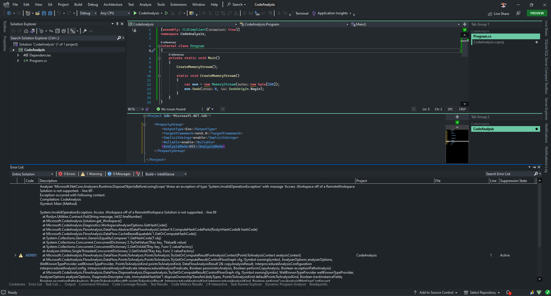 WorkspaceAnalyzerOptions should not access Solution.Workspace · Issue ...