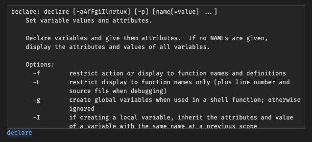 Onhover Documentation Format · Issue 347 · Bash Lsp Bash Language Server · Github