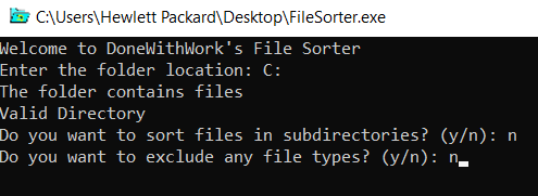 GitHub - DoneWithWork/FileSorter: Automatically sort files into folder ...