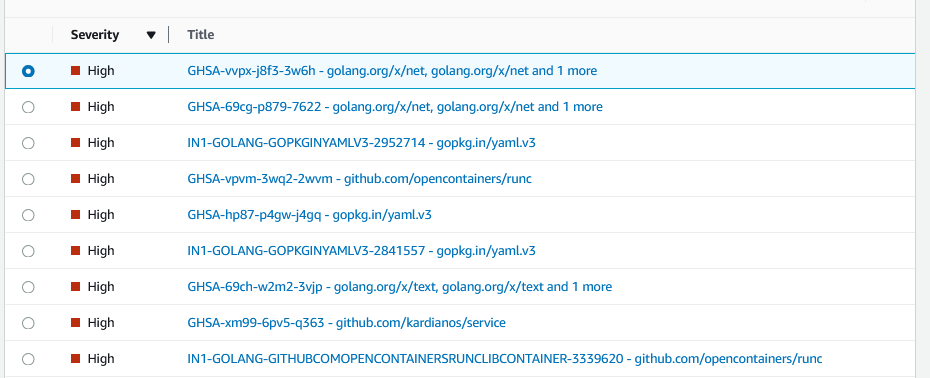 Aws Inspector Findings - (High severity) in cloudwatch-agent go binary - 03/14/23 · Issue #717 ...