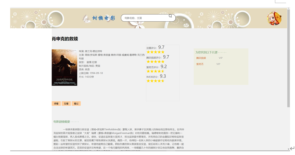 GitHub - SAH01/movie-top-webapp: 电影网站项目使用Python爬虫技术，综合各大网站的电影信息进行数据分析，分列出同一部电影在不同电影网站的评分信息并且可以在 ...