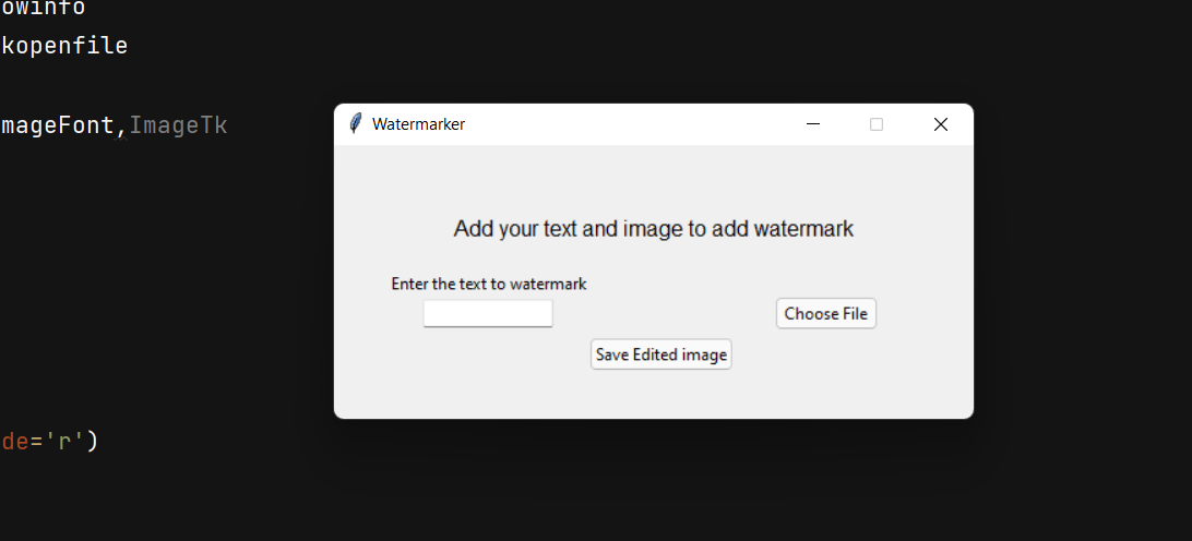 GitHub - motheeshwaran/Water-Marking-GUI-: A water-marking GUI application created using python ...