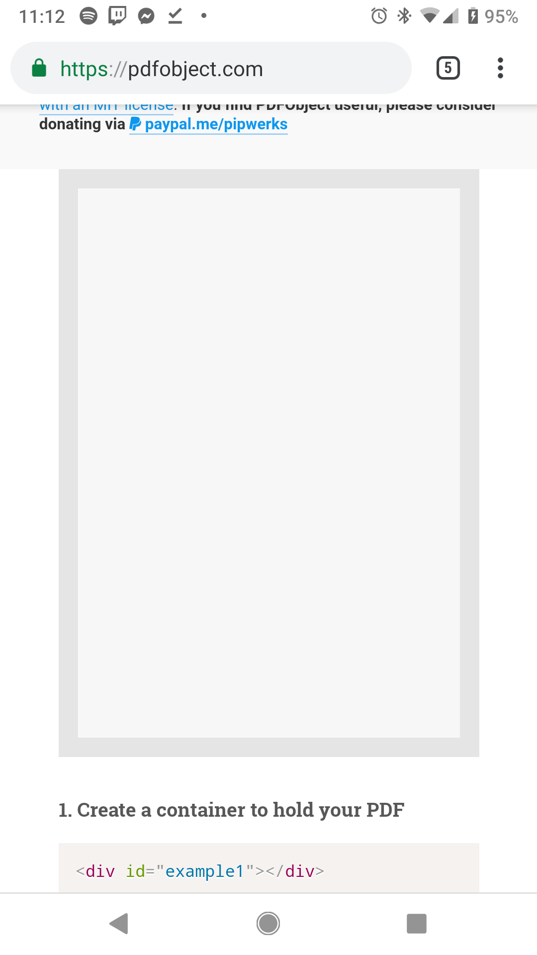 not suport chrome android anymore · Issue #183 · pipwerks/PDFObject · GitHub
