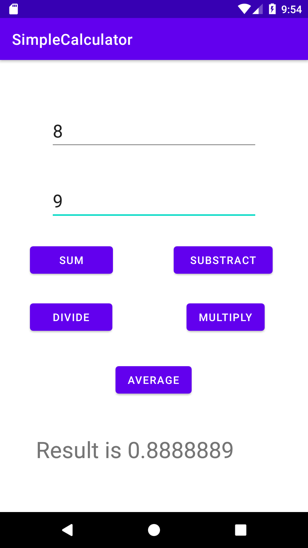 GitHub - amgaten/SimpleCalculator