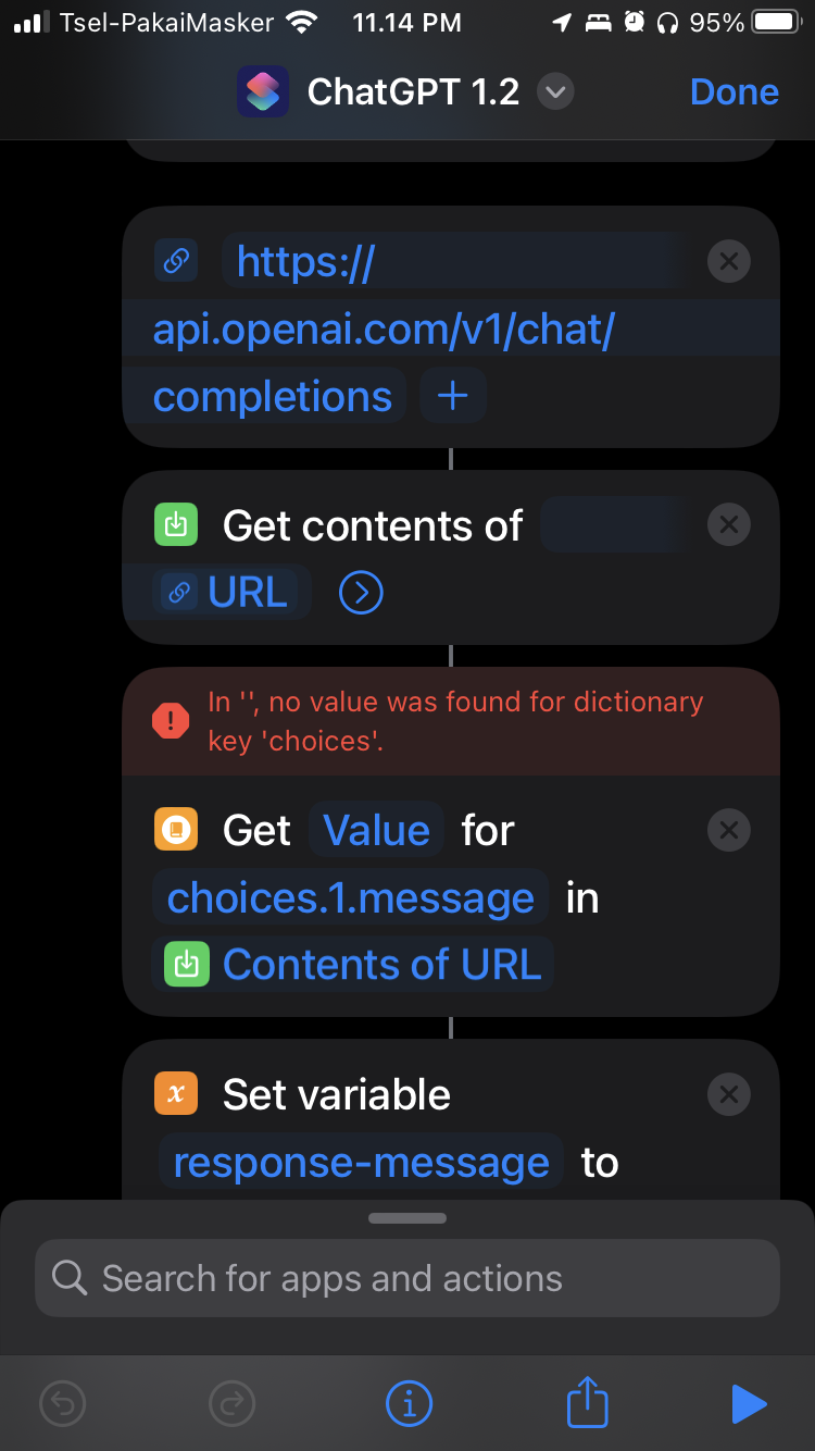 First query has this issue - Sorry, something went wrong. Shortcut says. "In", no value was ...