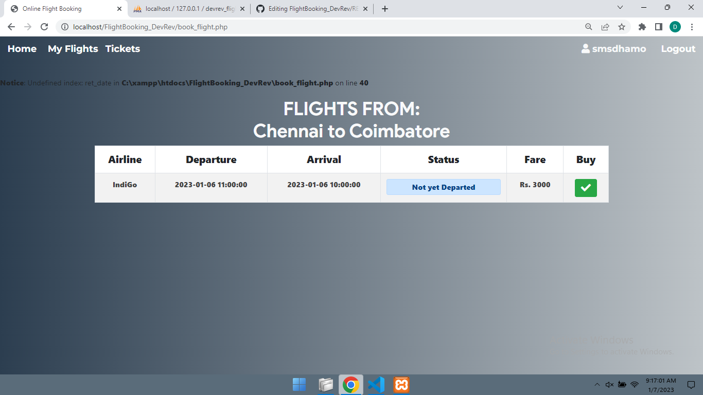 GitHub - smsdhamodaran/FlightBooking_DevRev: Create a web application ...